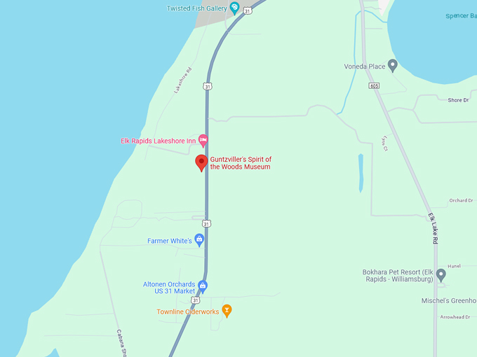 Guntzviller's Spirit of the Woods Museum 10 map