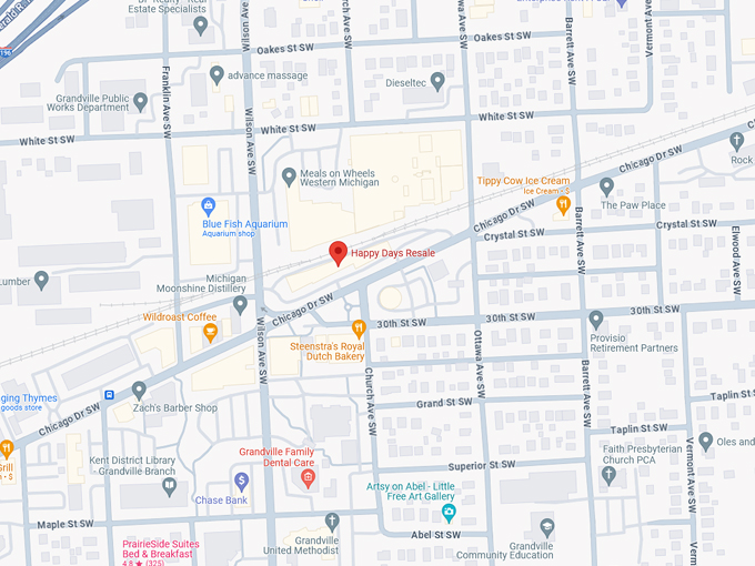 Happy Days Resale 10 map