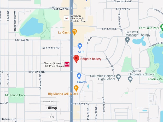 Heights Bakery 10 Map