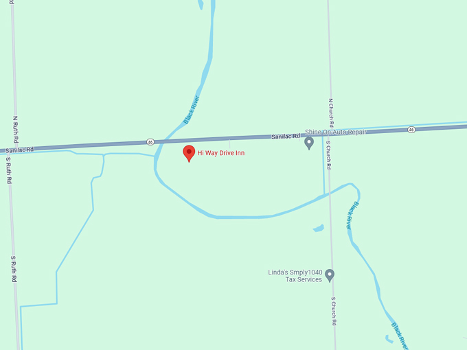 Hi Way Drive Inn 10 map