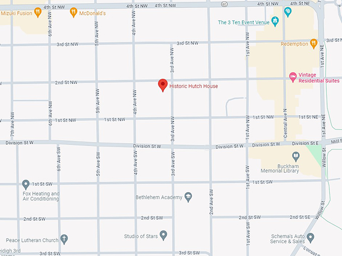 historic hutch house 10 map