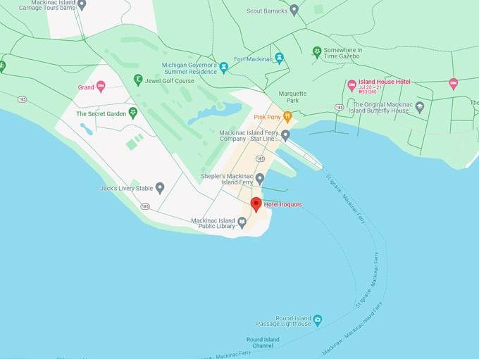 Hotel Iroquois 10 map