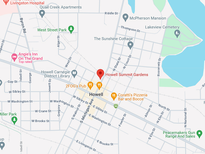 Howell Summit Gardens 10 Map
