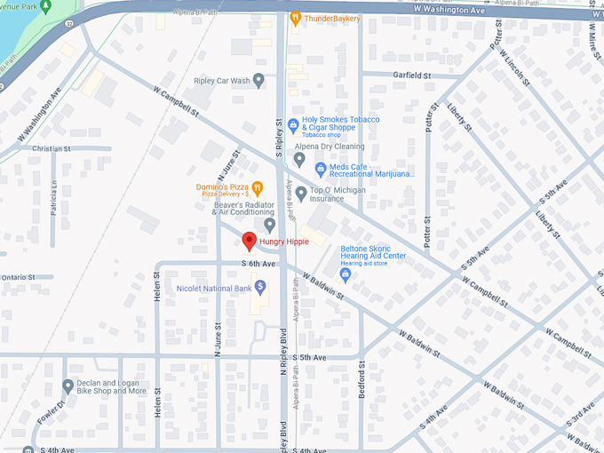 Hungry Hippie 10 map