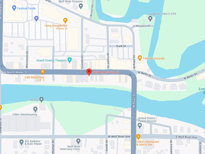 Jolly Roger's Pizzeria 10 map