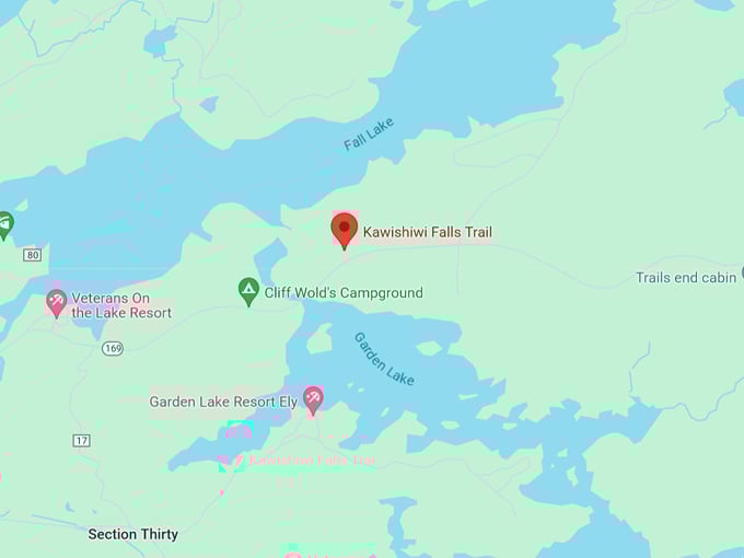Kawishiwi Falls 10 Map