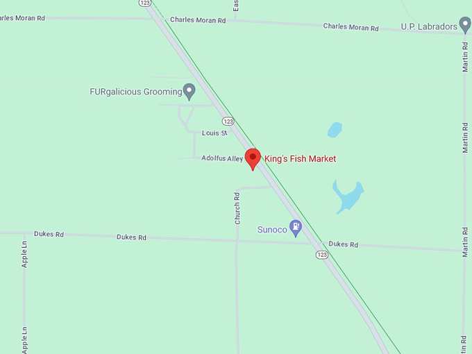 kings fish market and restaurant 10 map