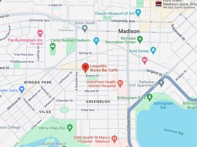 Leopold's Books Bar Caff&egrave; 10 Map