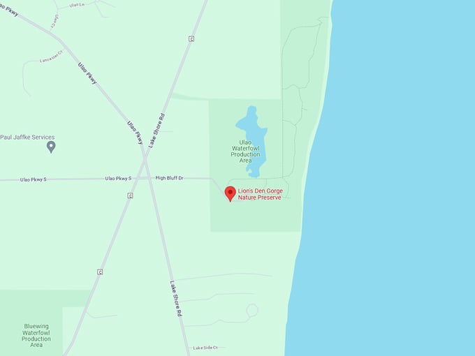 Lion's Den Trail 10 map