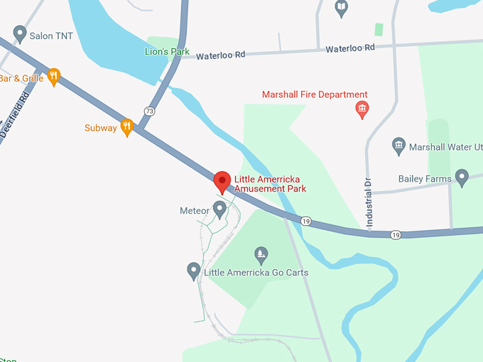 Little Amerricka Amusement Park 10 Map