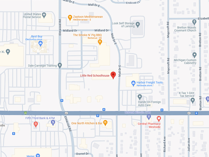 Little Red Schoolhouse map