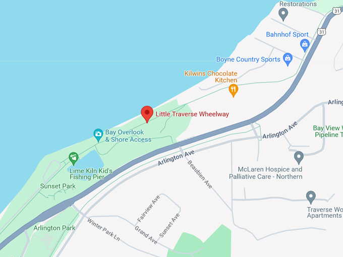 Little Traverse Wheelway 10 Map