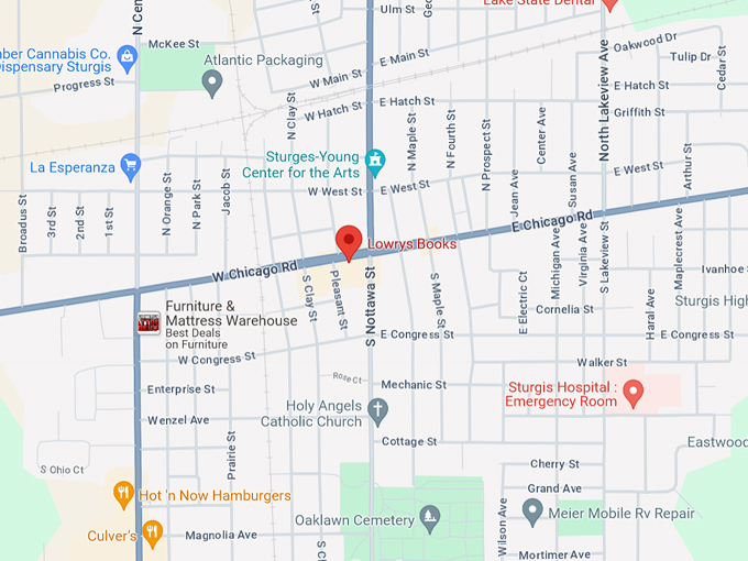 Lowry's Books 10 Map