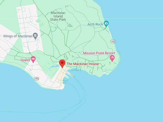 Mackinac House 10 map