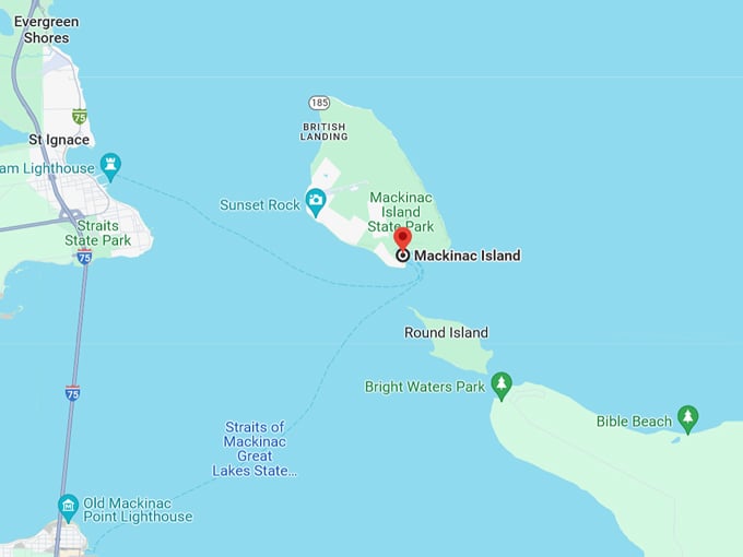 Mackinac Island 10 Map