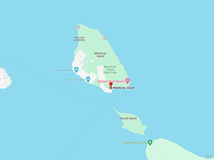 Mackinac Island 10 map