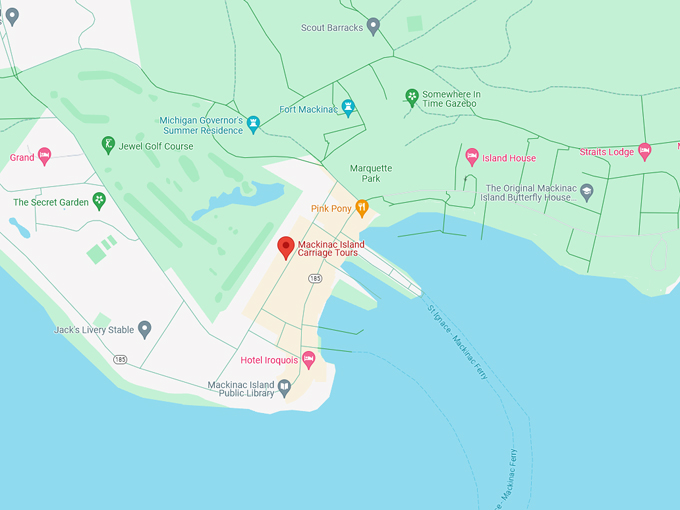 Mackinac Island Carriage Tours 10 map