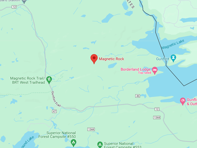 Magnetic Rock Trail 10 Map