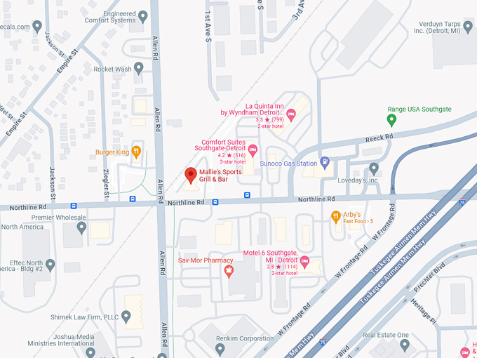 Mallie's Sports Grill & Bar 10 map