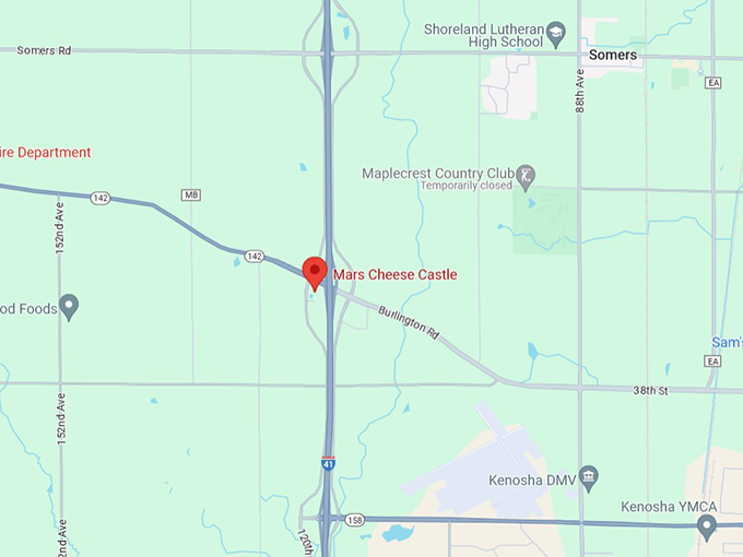 Mars Cheese Castle 10 map