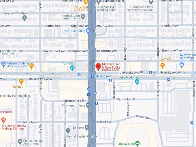 Midway Used & Rare Books 10 map