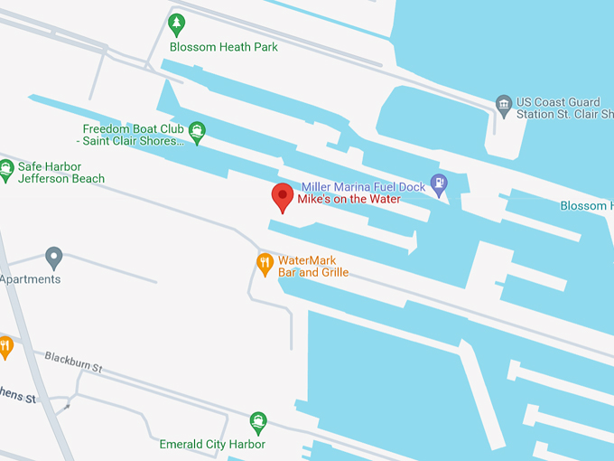 Mike's on the Water 10 Map