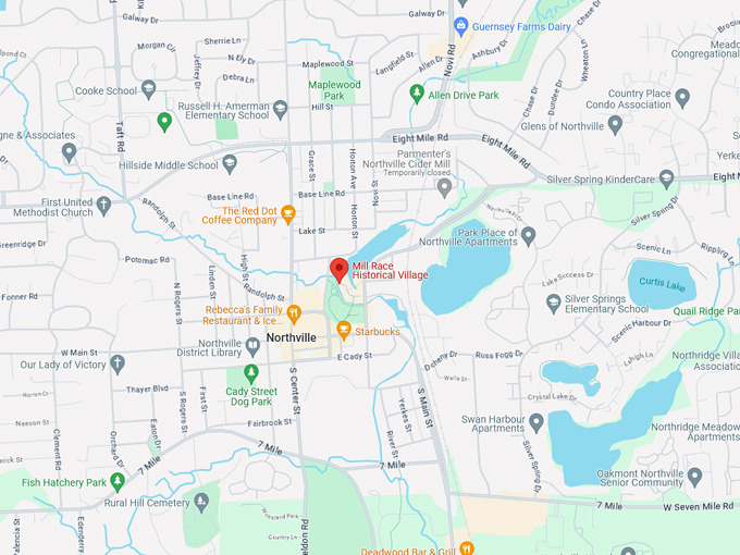 Mill Race Historical Village 10 map