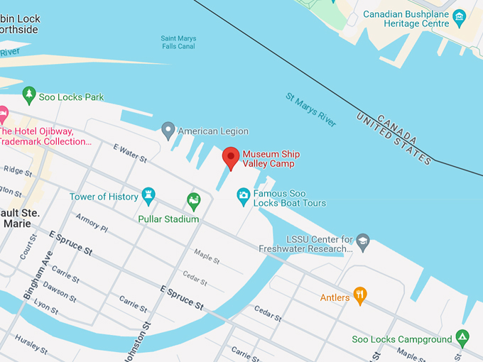 Museum Ship Valley Camp 10 Map