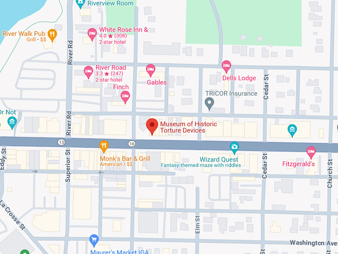 Museum of Historic Torture Devices 10 Map