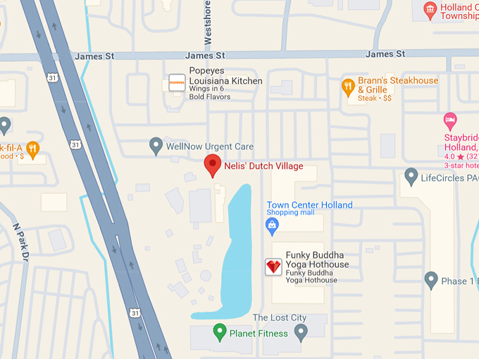 Nelis' Dutch Village 10 Map