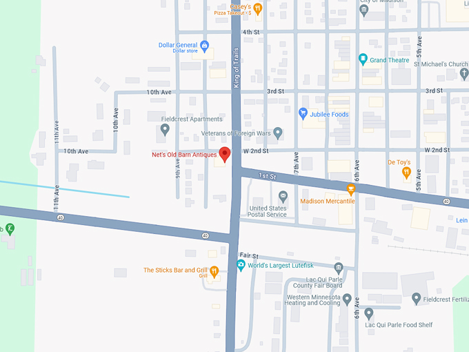 Net's Old Barn Antiques 10 map