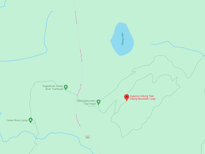 Oberg Mountain Trail 10 map