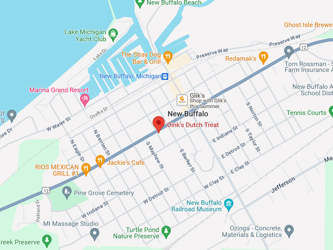 Oink's Dutch Treat 10 Map