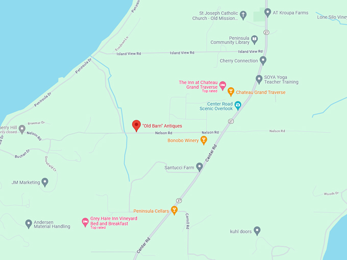Old Barn Antiques 10 map