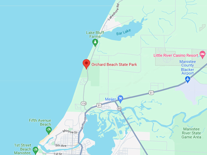 Orchard Beach State Park 10 Map