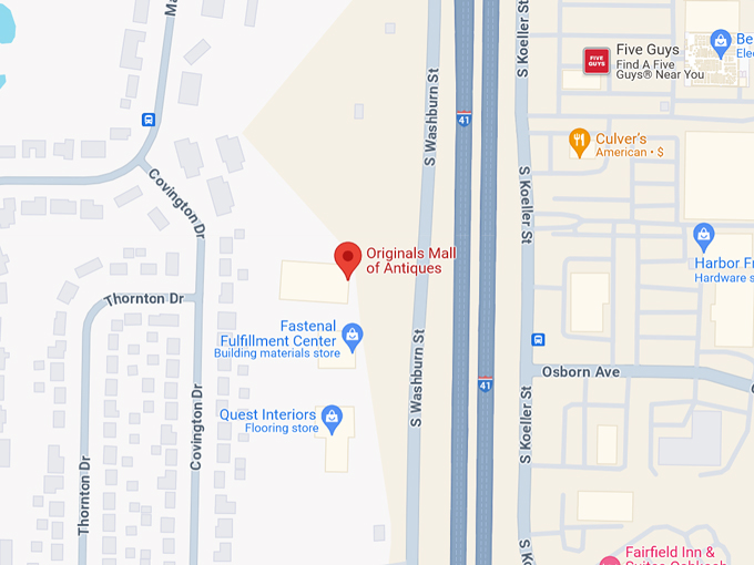 Originals Mall of Antiques 11 Map