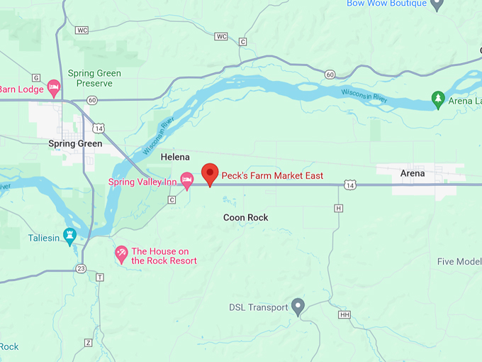 Peck&rsquo;s Farm Market East 10 Map