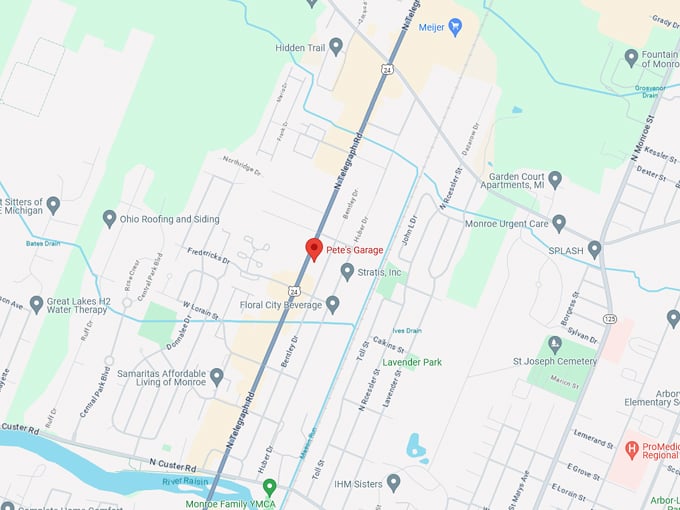 Pete's Garage 10 map