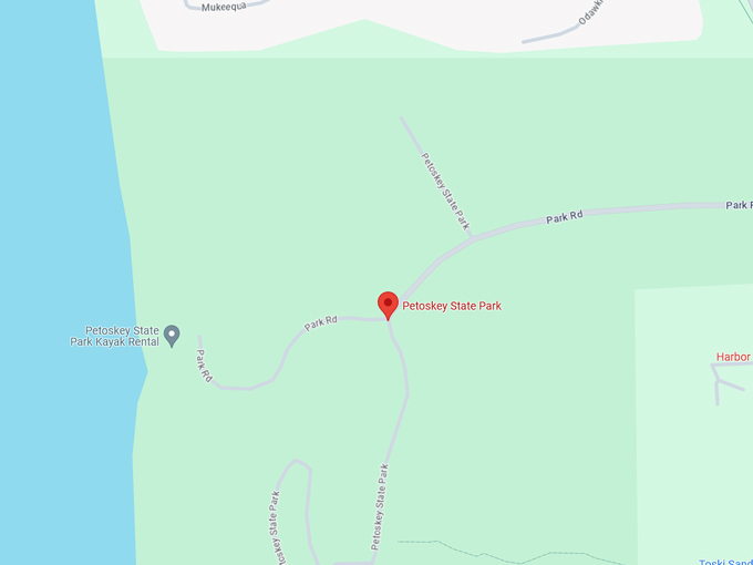 Petoskey State Park 10 map