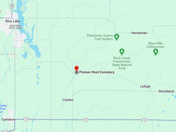 Pioneers Rest Cemetery 10 Map
