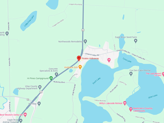 Pirates Hideaway 10 map