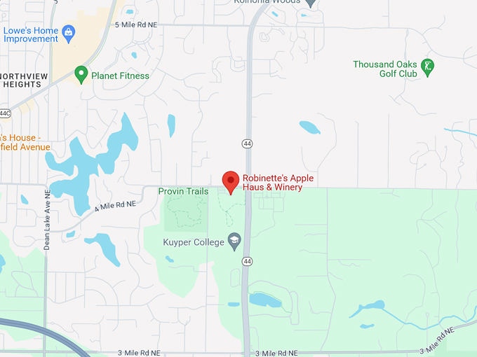 Robinette's Apple Haus & Winery 10 Map