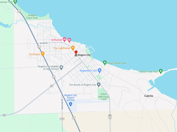 Rogers City 10 map
