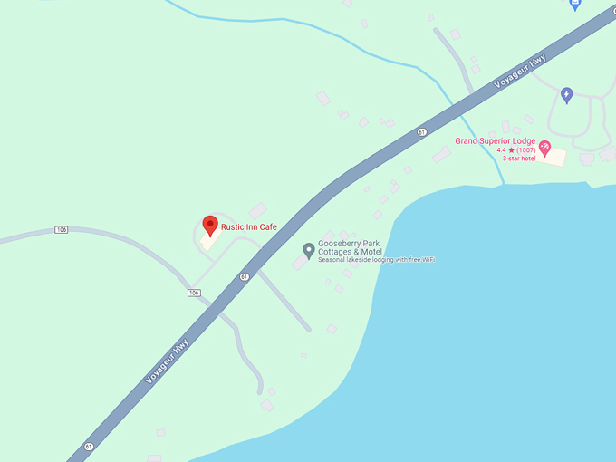 Rustic Inn Cafe 10 map