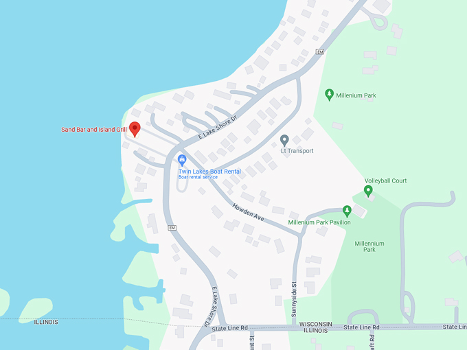 Sand Bar and Island Grill 10 Map