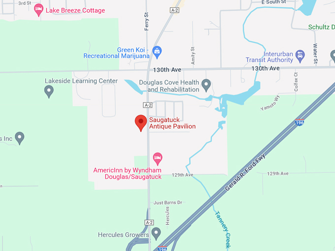 Saugatuck Antique Pavilion 10 Map