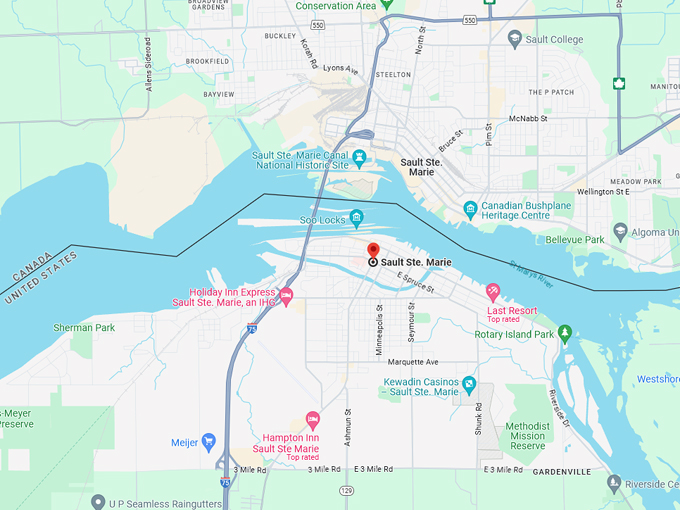 Sault Ste. Marie 10 map