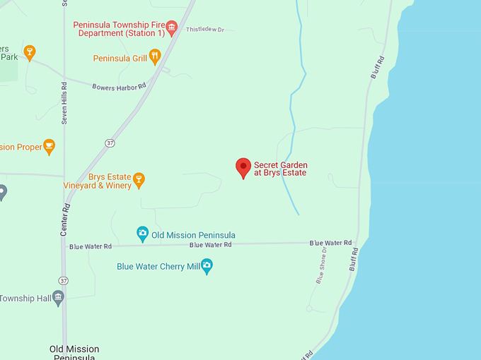 secret garden at brys estate 10 map