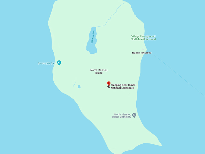 Sleeping Bear Dunes National Lakeshore 10 map