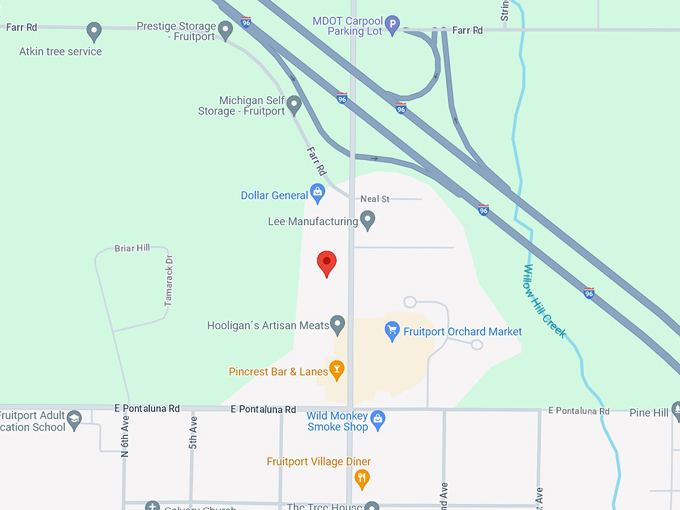 smiley face water tower 10 map